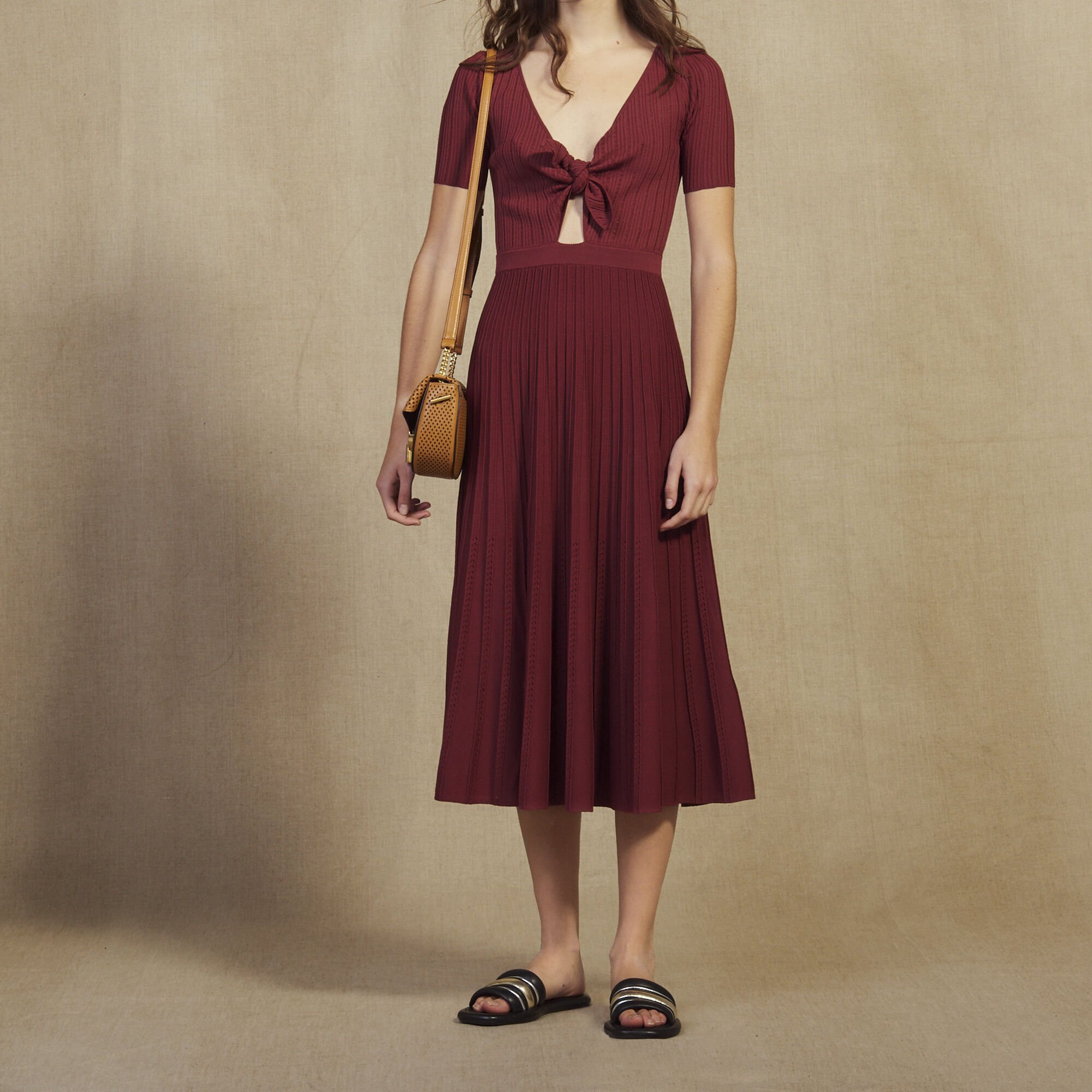 Openwork knit midi dress | Sandro | Sandro Secondhand Openwork knit midi dress | Sandro | Sandro Secondhand
